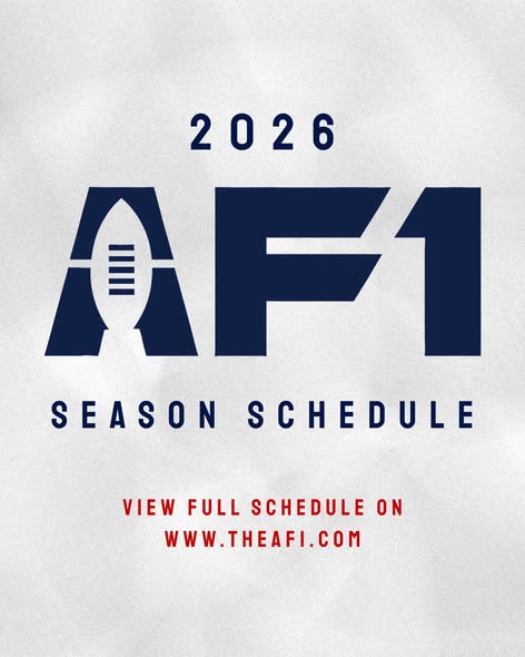 The 2026 AF1 season schedule is officially live – AF1 Fan Zone